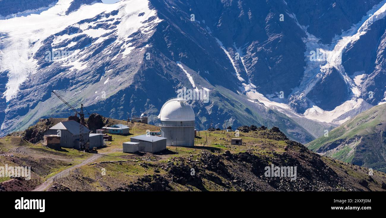 astronomical observatory in high mountainous terrain Stock Photo - Alamy