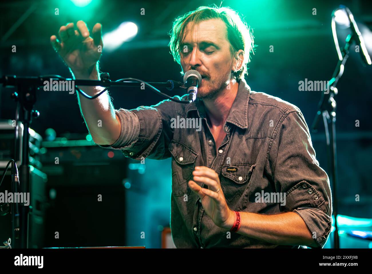 Milan Italy. 22th Aug 2024. The Belgian band TAKH performs live on ...