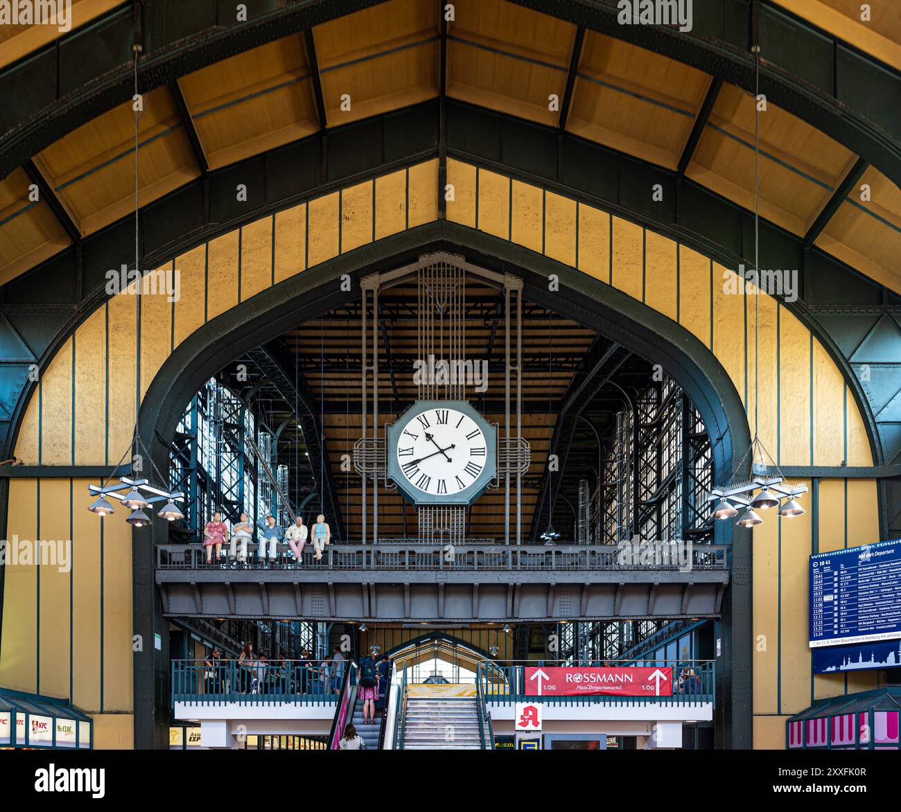 Hamburg, Germany, July 20, 2024 - Historical interior of the main ...