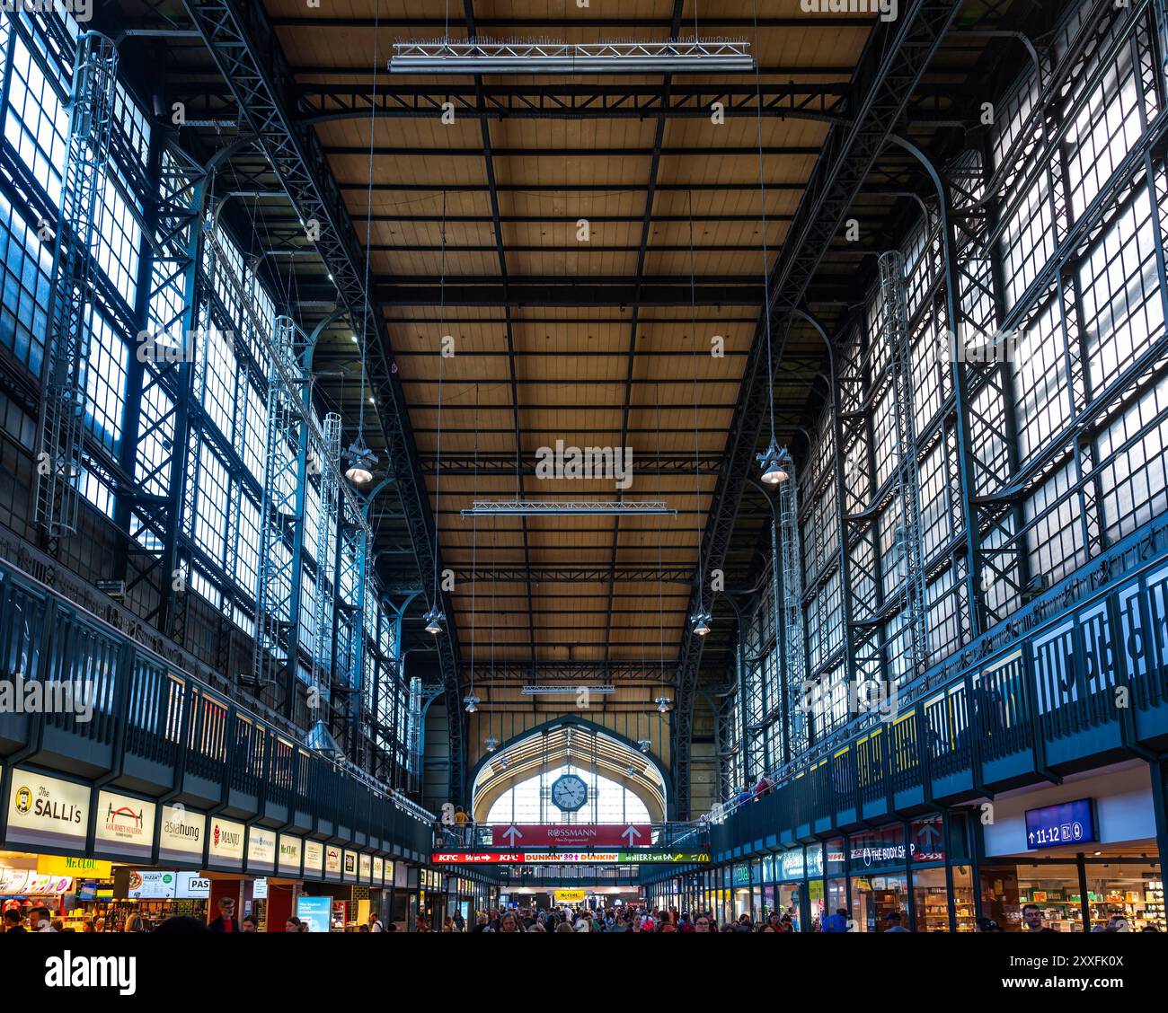 Hamburg, Germany, July 20, 2024 - Historical interior of the main ...