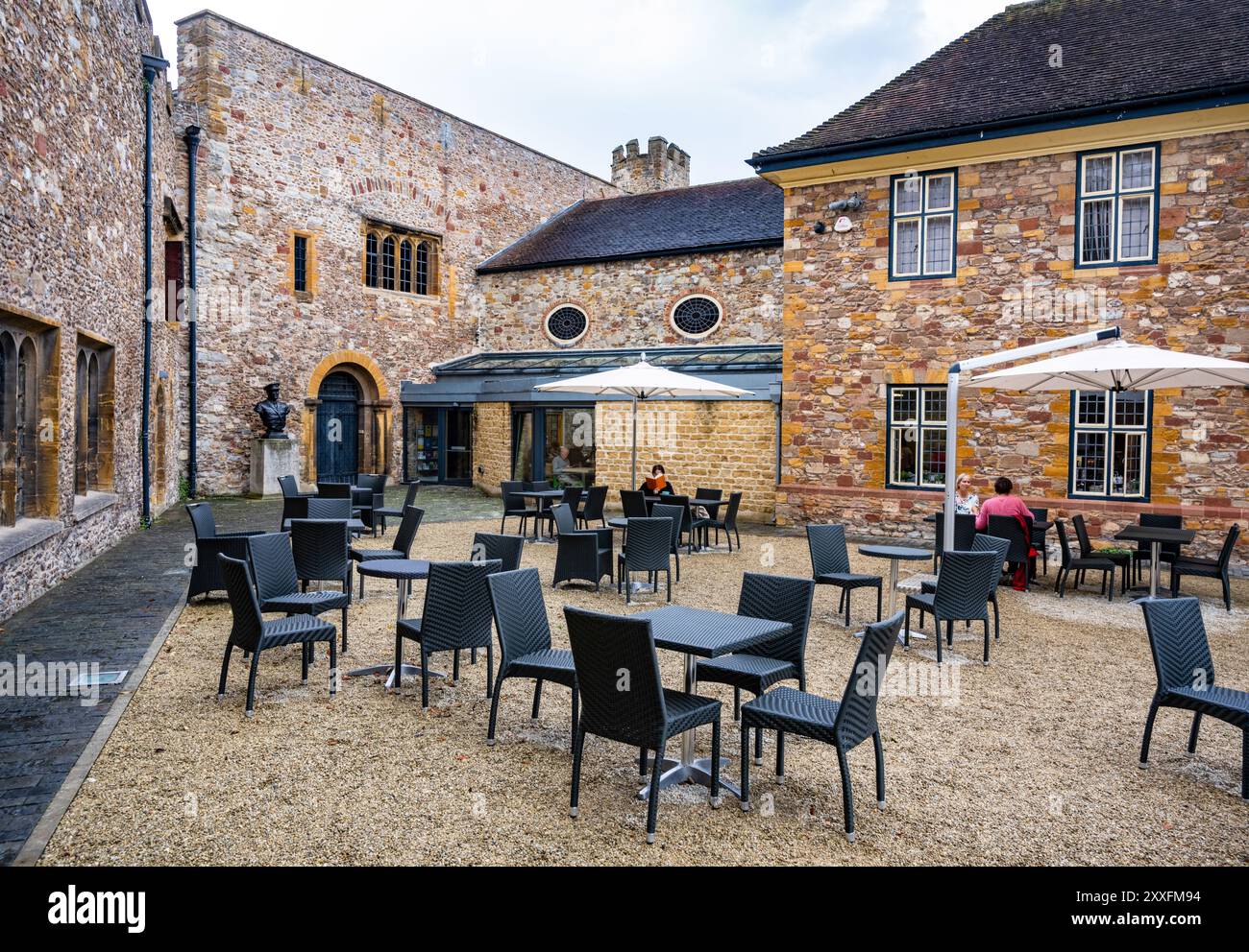 The Courtyard Café is located in the courtyard of Taunton Castle ...