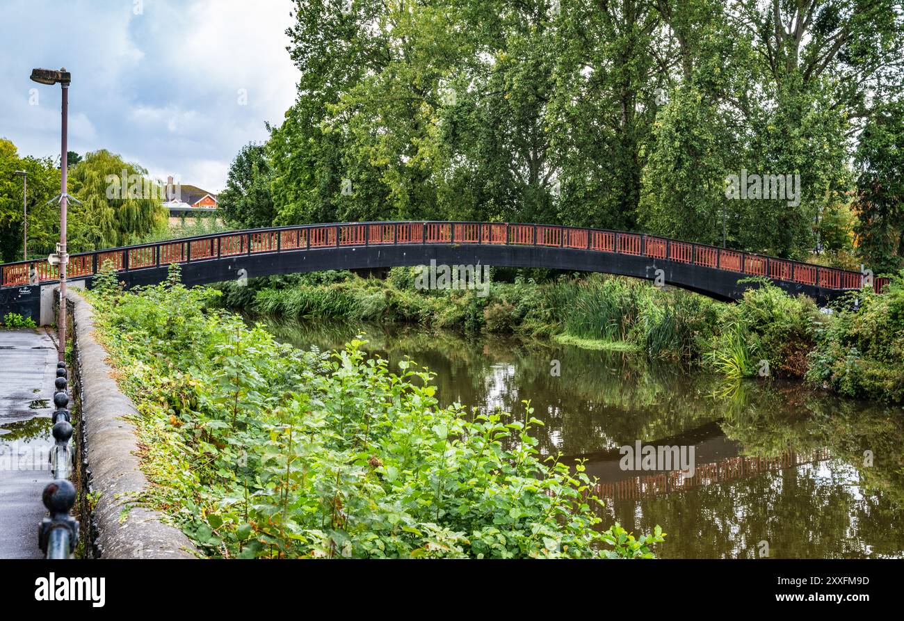 Goodland Gardens footbridge over the River Tone was demolished in July ...