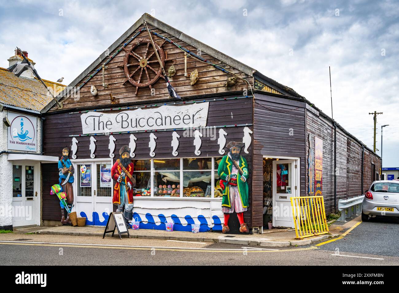 The Buccaneer Shell Shop at The Quay, Penzance, Cornwall, England, UK ...