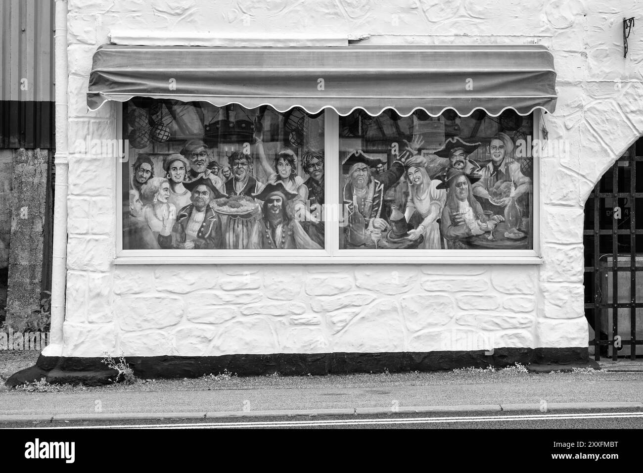 Quirky window display in the Waterside Meadery restaurant, Penzance ...
