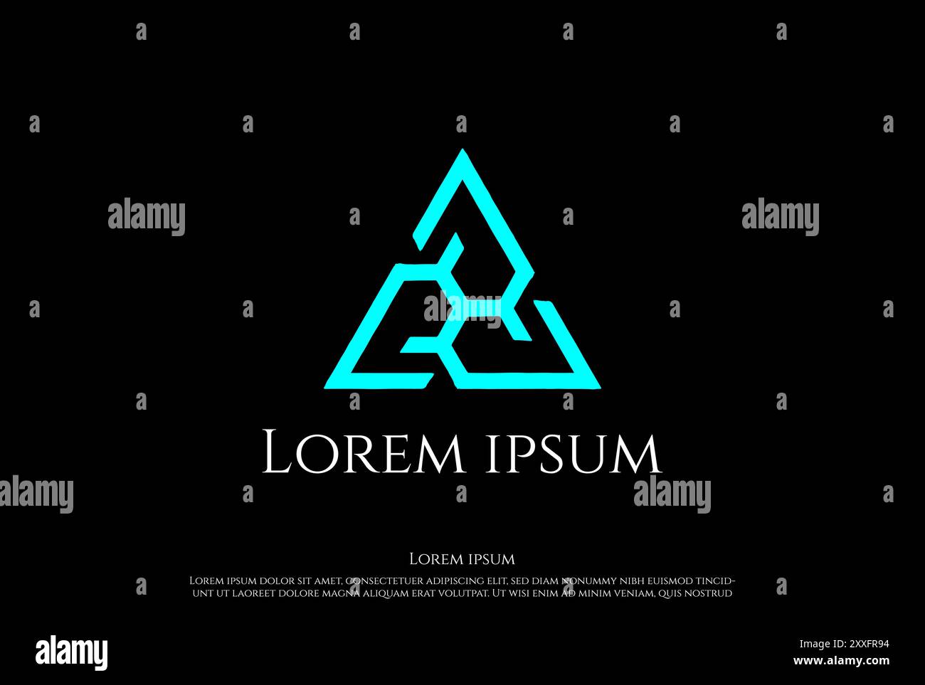 Rotating triangle logo hi-res stock photography and images - Alamy