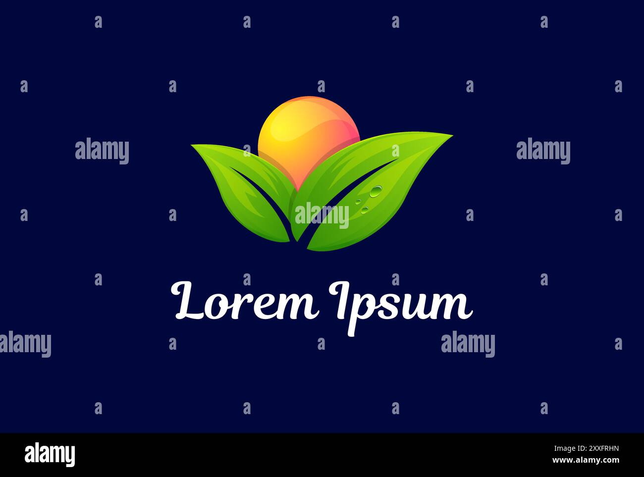 Modern Colorful Leaf with Sun Logo Design Vector Stock Vector Image ...