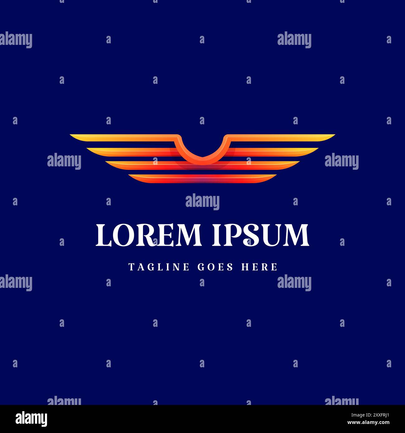 Modern Colorful Wing Logo Design Vector Stock Vector Image & Art - Alamy