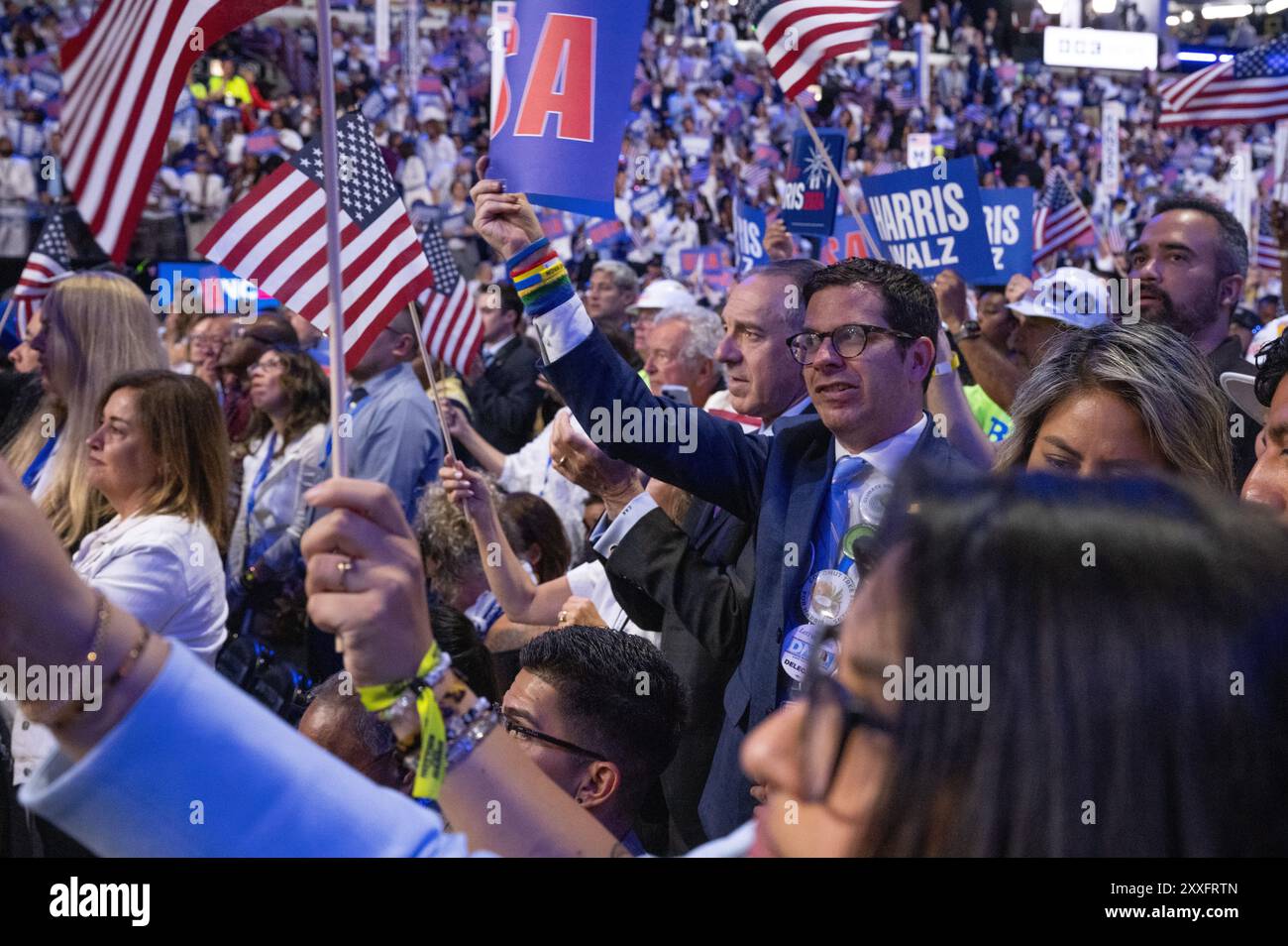 Chicago, Illinois USA - 08-22-2024: Democratic National Convention ...