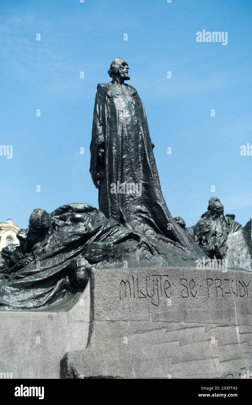 Jan Hus Memorial Prague Czech Republic Stock Photo - Alamy