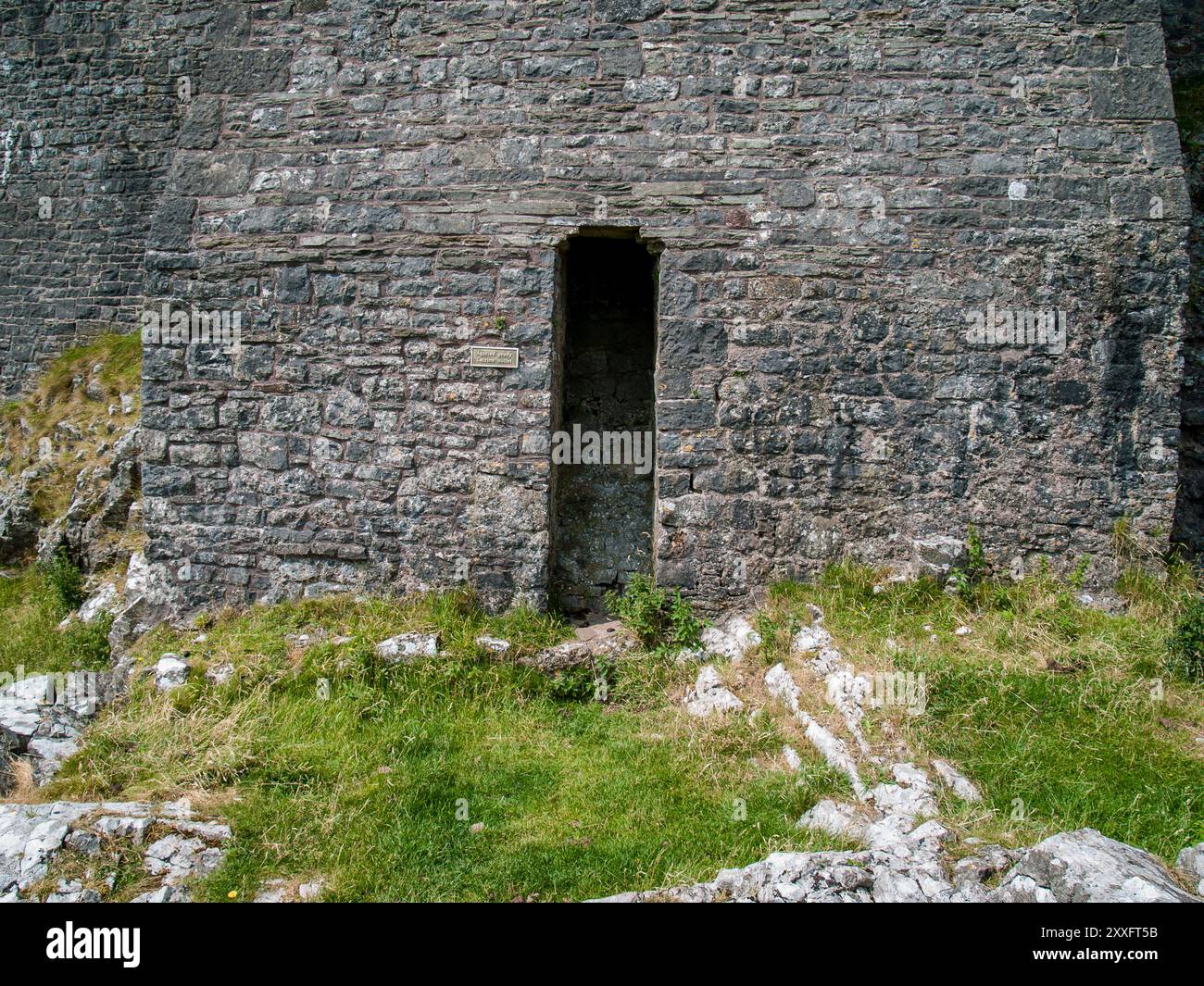 A latrine outlet in the bottom of the Chapel tower in the outer ward ...