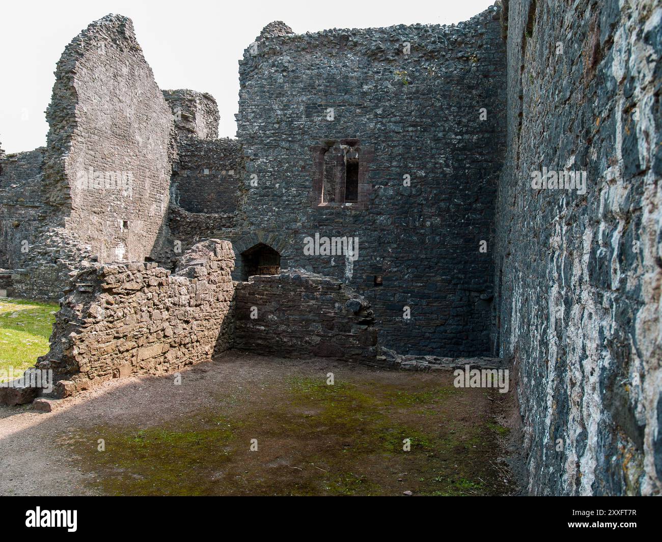 Inner ward looking eastwards. The elaborate window frame of the Lords ...