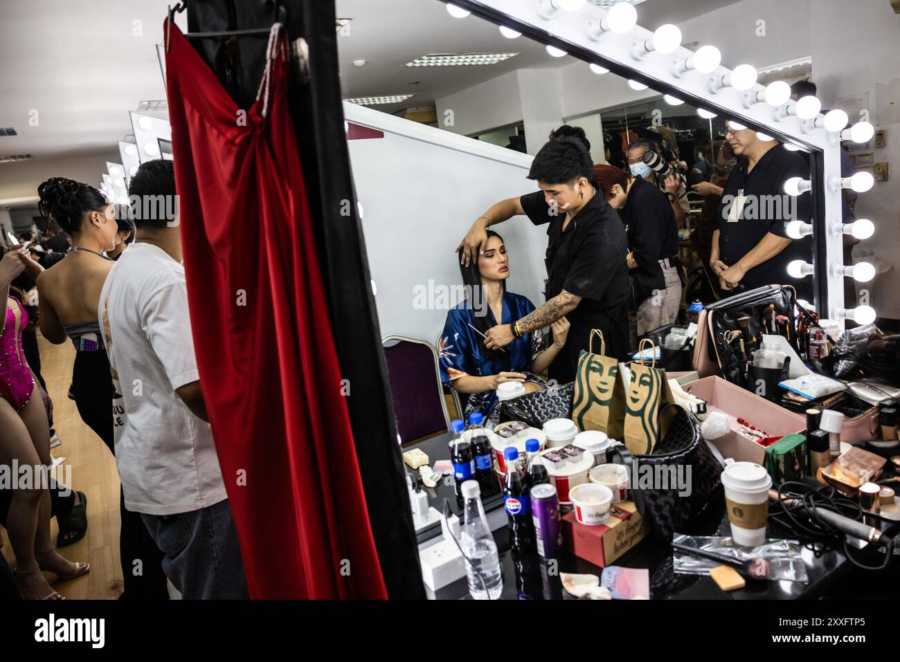 Bangkok, Thailand. 24th Aug, 2024. Contestants in the Miss ...