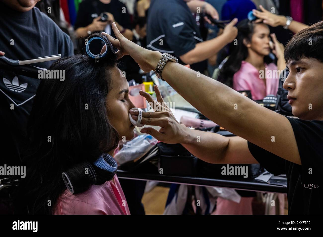 Bangkok, Thailand. 24th Aug, 2024. Contestants in the Miss ...