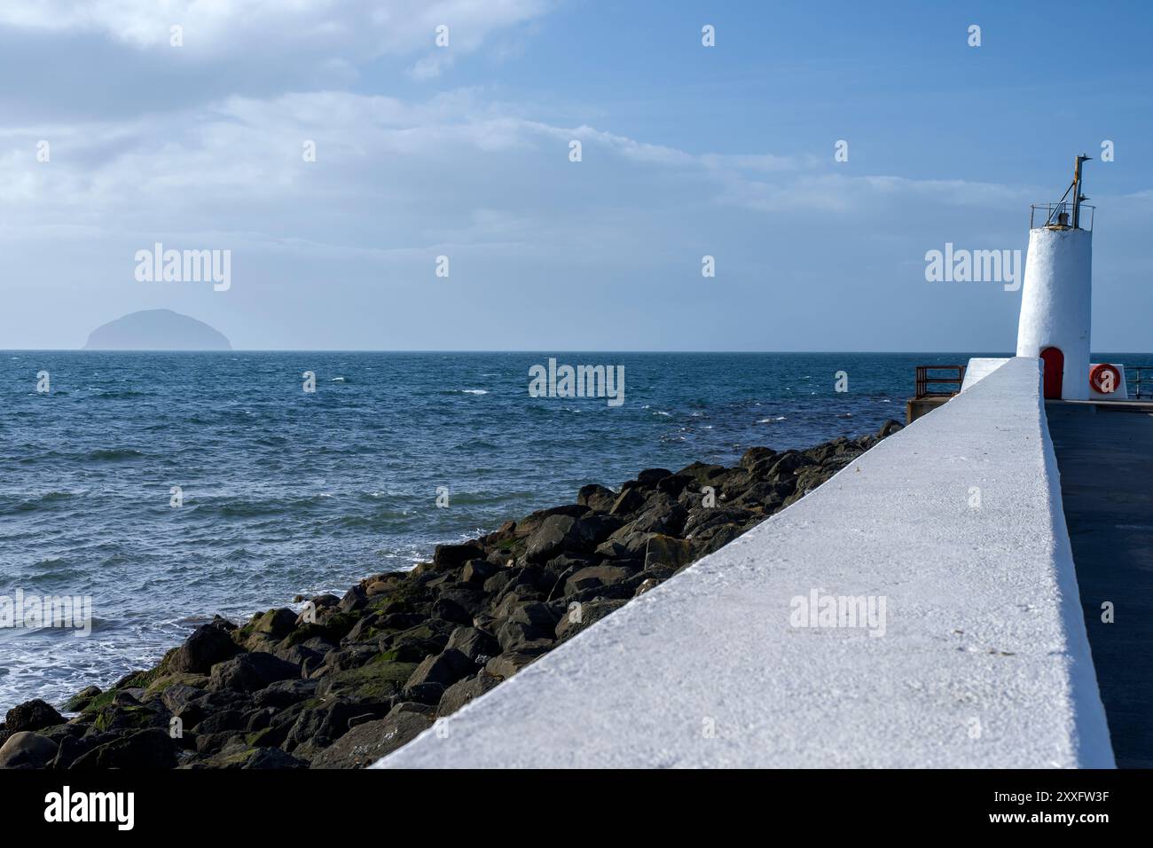 Girvan lighthouse, South Ayrshire, Scotland Stock Photo - Alamy