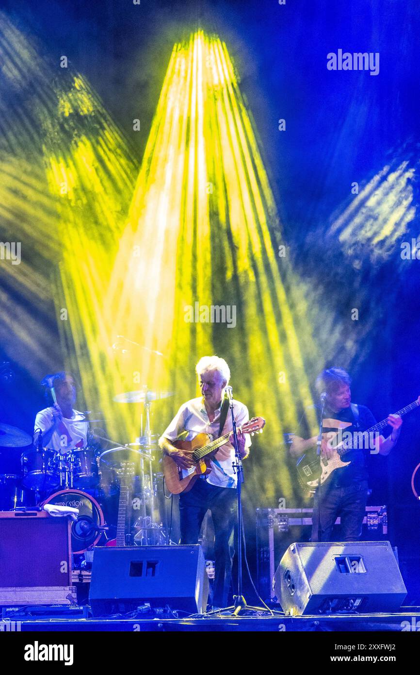 Seville, Spain, Aug 13, 2021, Energetic live performance by Spanish ...