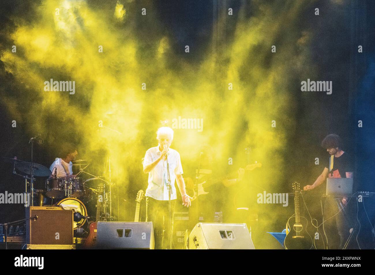 Seville, Spain, Aug 13, 2021, Energetic live performance by Spanish ...