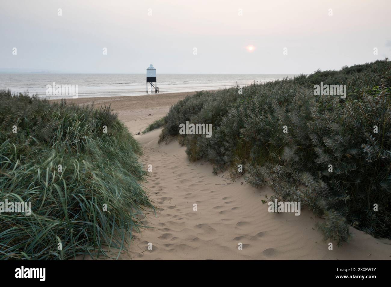 The Low Lighthouse at Burnham-on-sea. Somerset, UK Stock Photo - Alamy