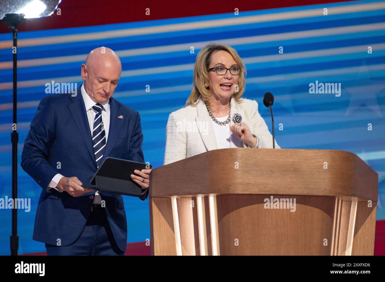 Chicago, Illinois USA - 08-22-2024: Democratic National Convention ...