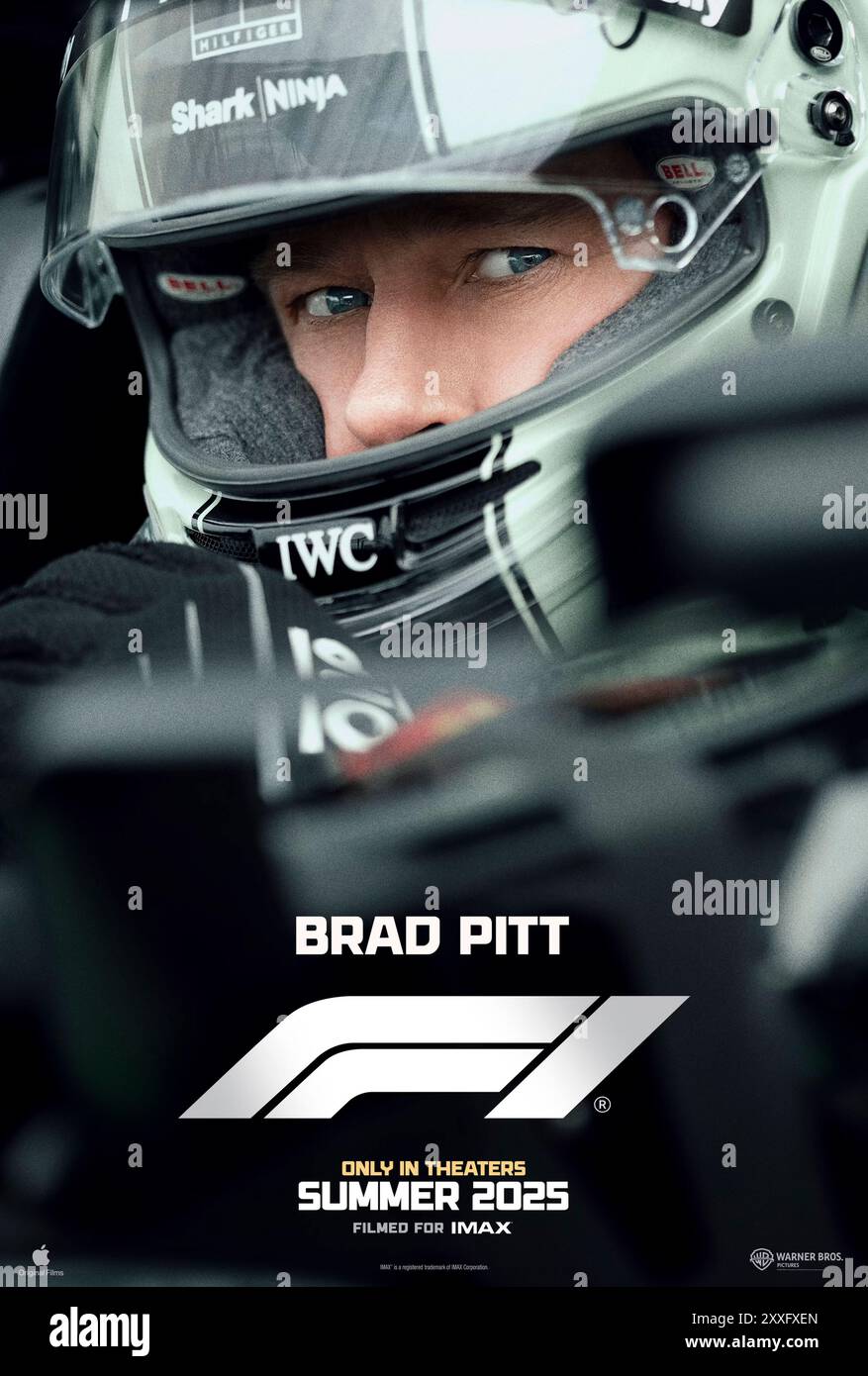 F1 (2025) directed by Joseph Kosinski and starring Brad Pitt, Kerry ...