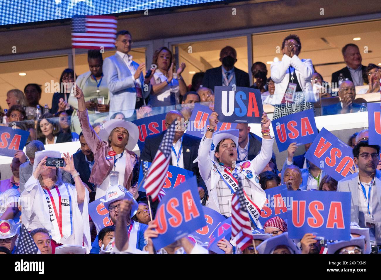 Chicago, Illinois USA - 08-22-2024: Democratic National Convention ...