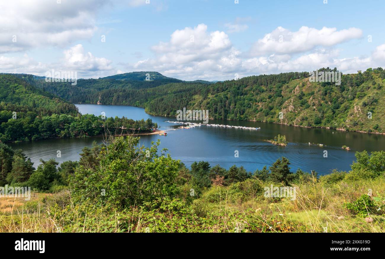 Garabit Grandval nautical base, near the Garabit viaduct, Cantal ...
