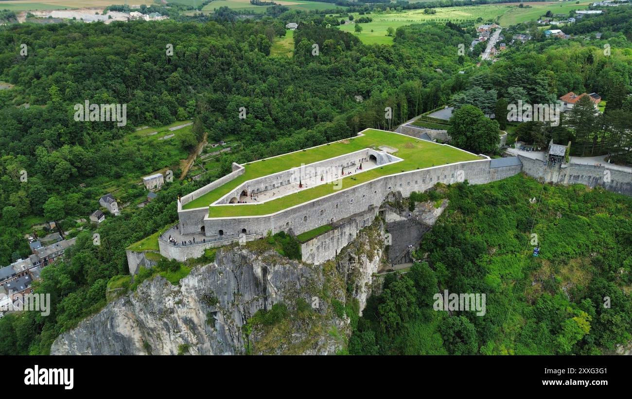 Aerial view citadel dinant historic hi-res stock photography and images ...