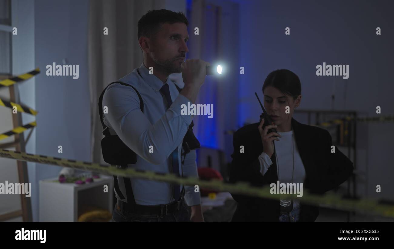 Flashlights forensic hi-res stock photography and images - Alamy