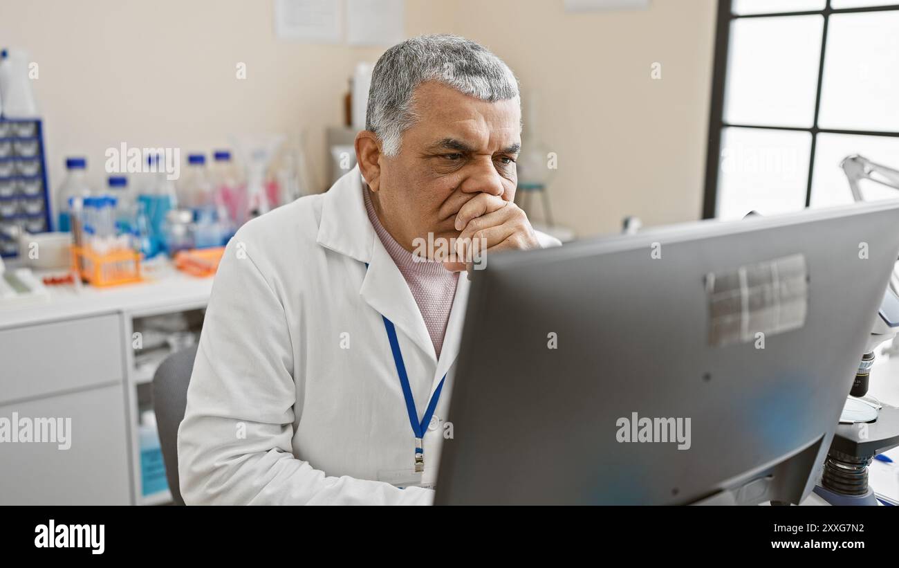 Male scientific thinking in hi-res stock photography and images - Alamy