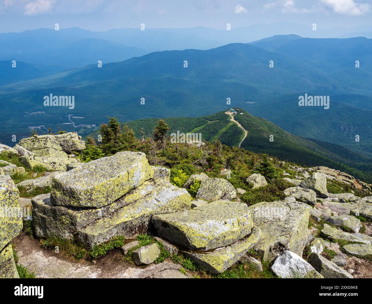 Perched on Whiteface Mountain, the top ski lift station offers ...