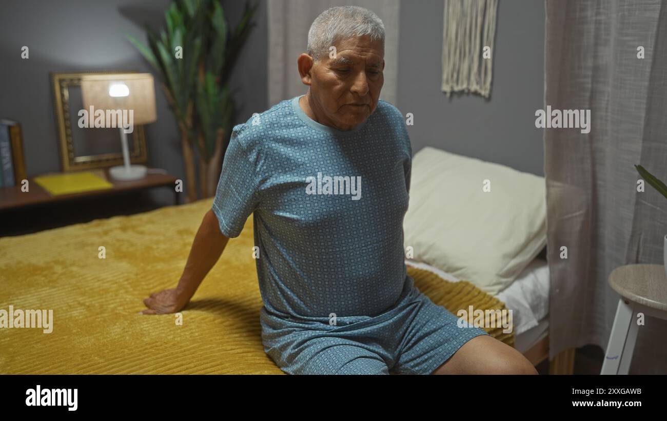 Elderly man wearing pajamas hi-res stock photography and images - Alamy