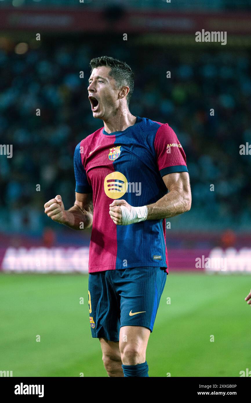 Robert lewandowski barcelona 2024 hi-res stock photography and images ...