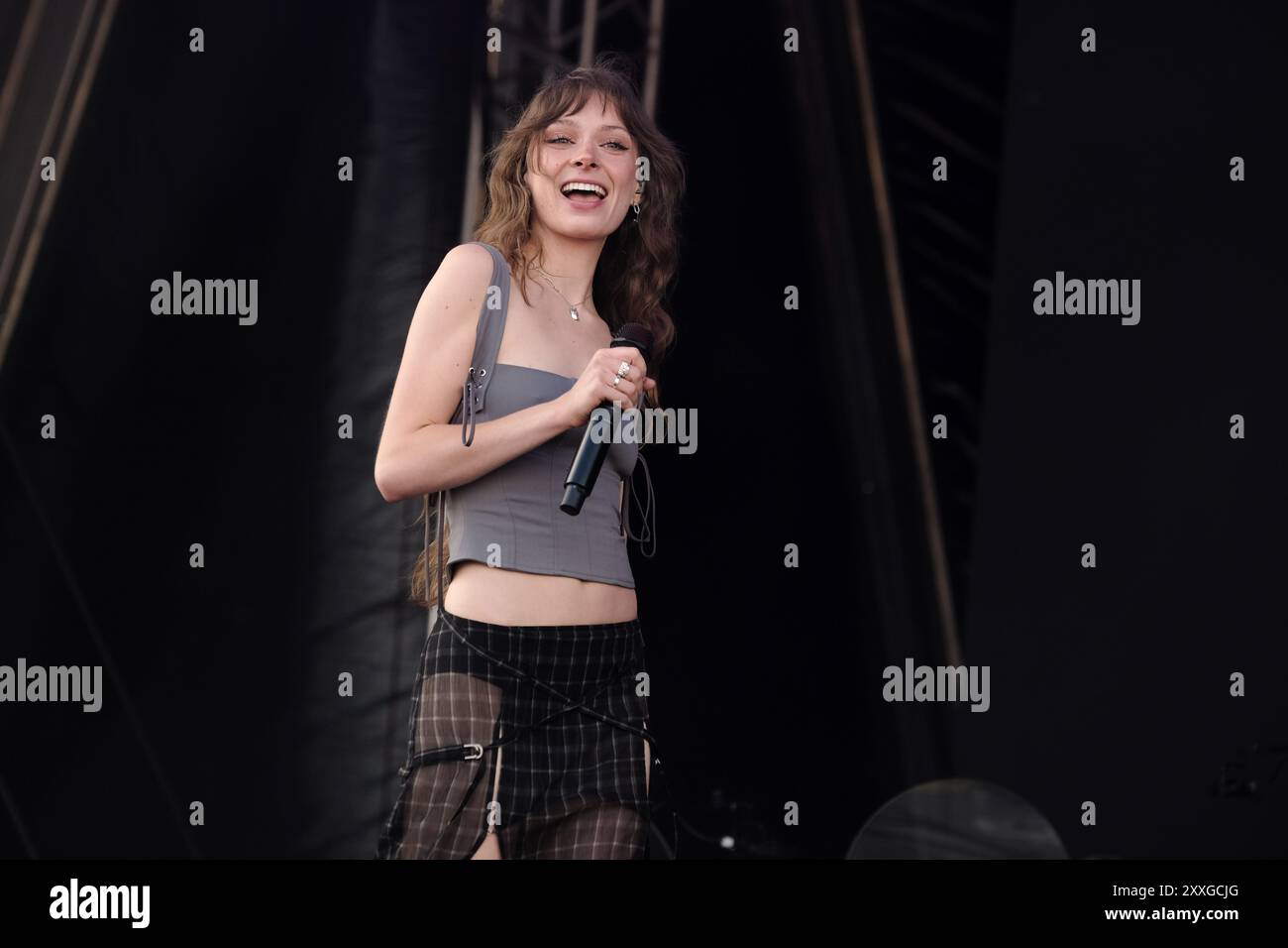 Southsea, UK. 24th Aug, 2024. English singer-songwriter Holly Ffion ...
