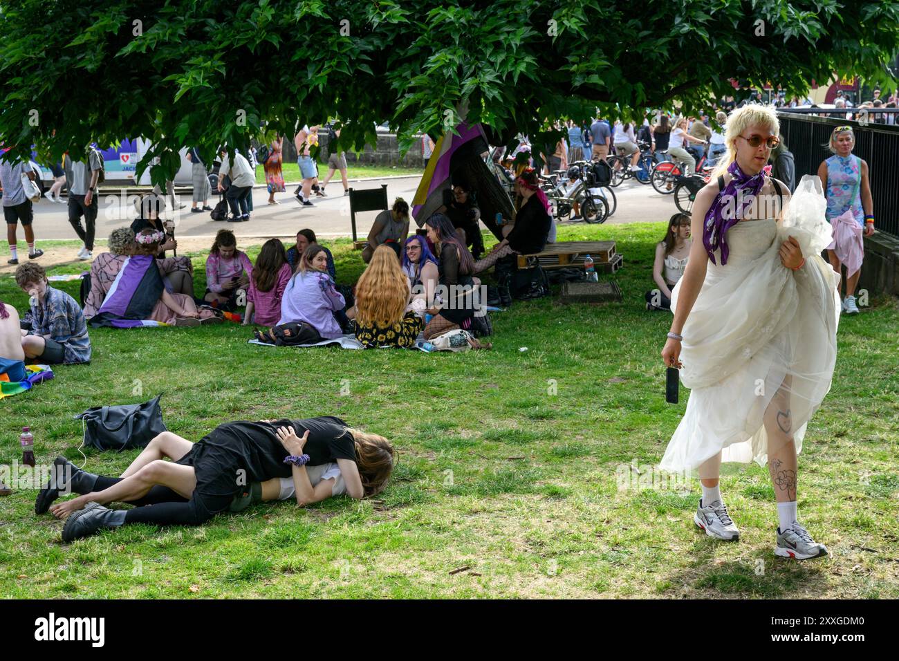 Marchers gather at Hyde Park Corner for Trans+ Pride rally advocating ...