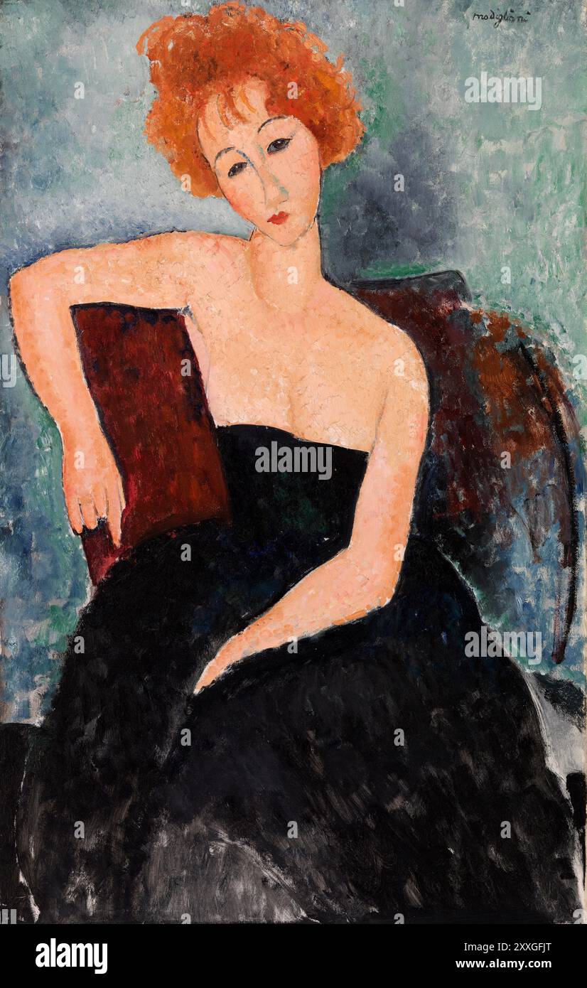 Portrait of the Red-Headed Woman (Portrait de la femme rousse). Amedeo ...