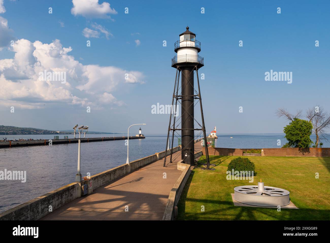 The historical Duluth South Breakwater Inner Light, built from 1900 ...