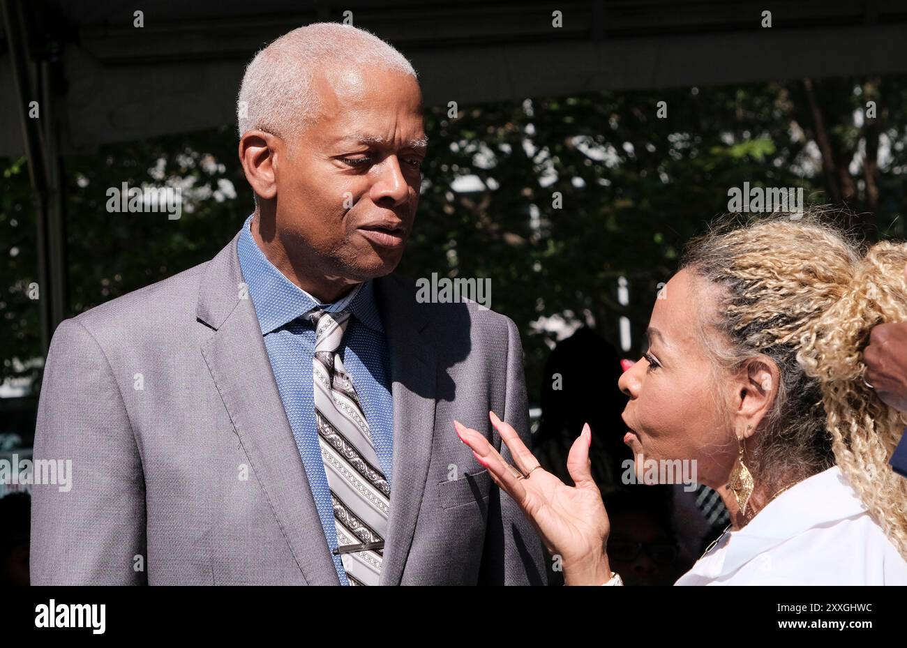 Decatur, Georgia, USA. 24th Aug, 2024. Congressman Hank Lewis(D-GA) in ...