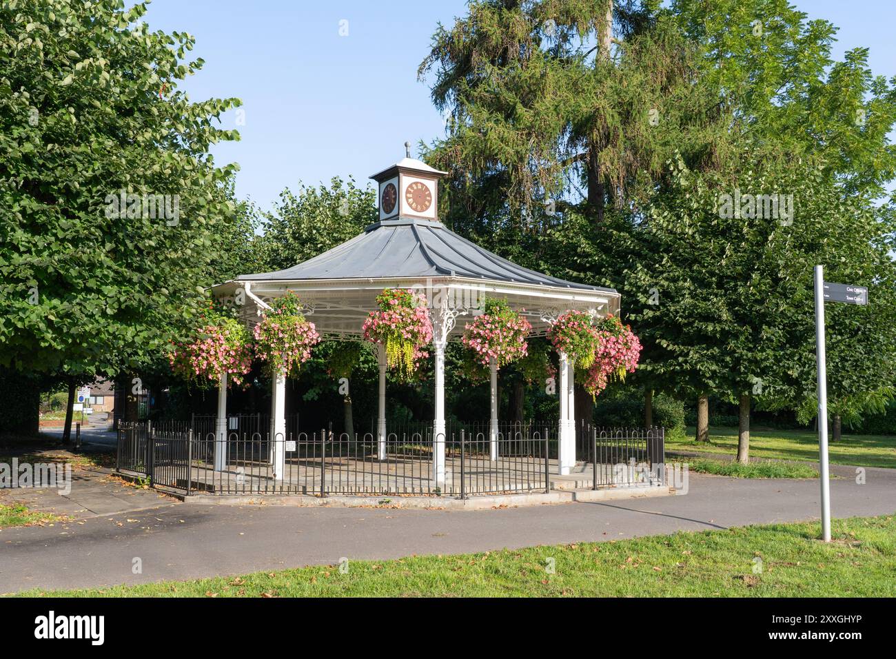 The bandstand is a historic monument in the War Memorial Park in ...