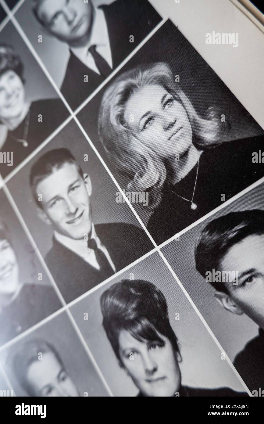 Vintage 1965 High School Yearbook, USA Stock Photo - Alamy
