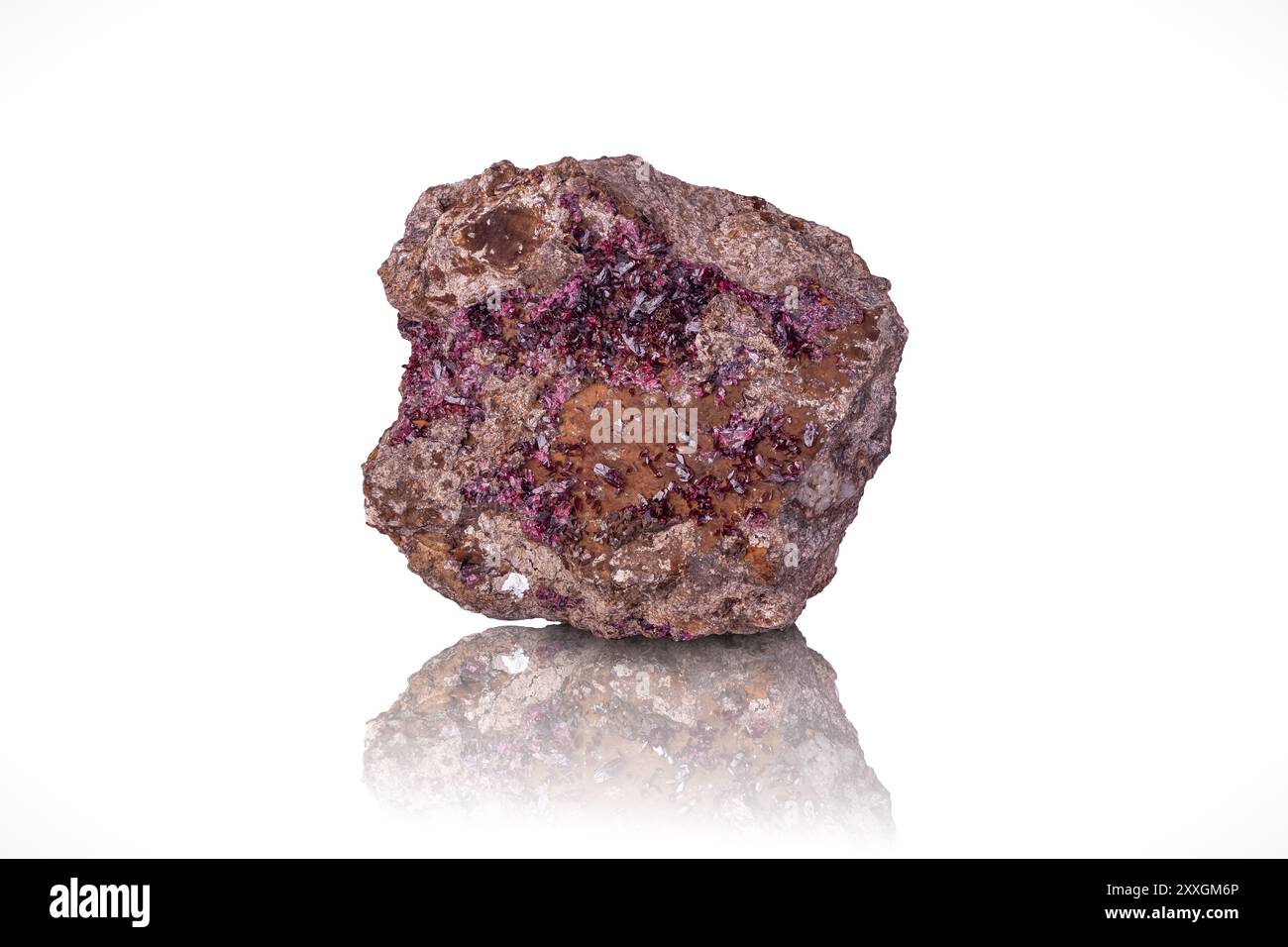 roselite on matrice. Specimen from Bou Azzer Mine, Morocco. photography ...