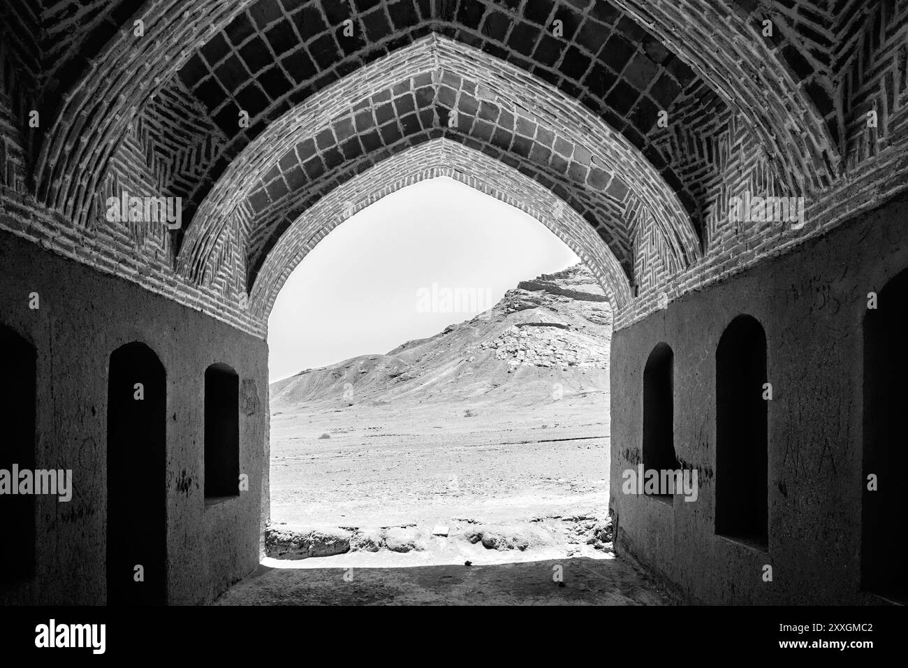 Zoroastrian Cemetery. Dakhma known as a Tower of Silence, Yazd, iran ...