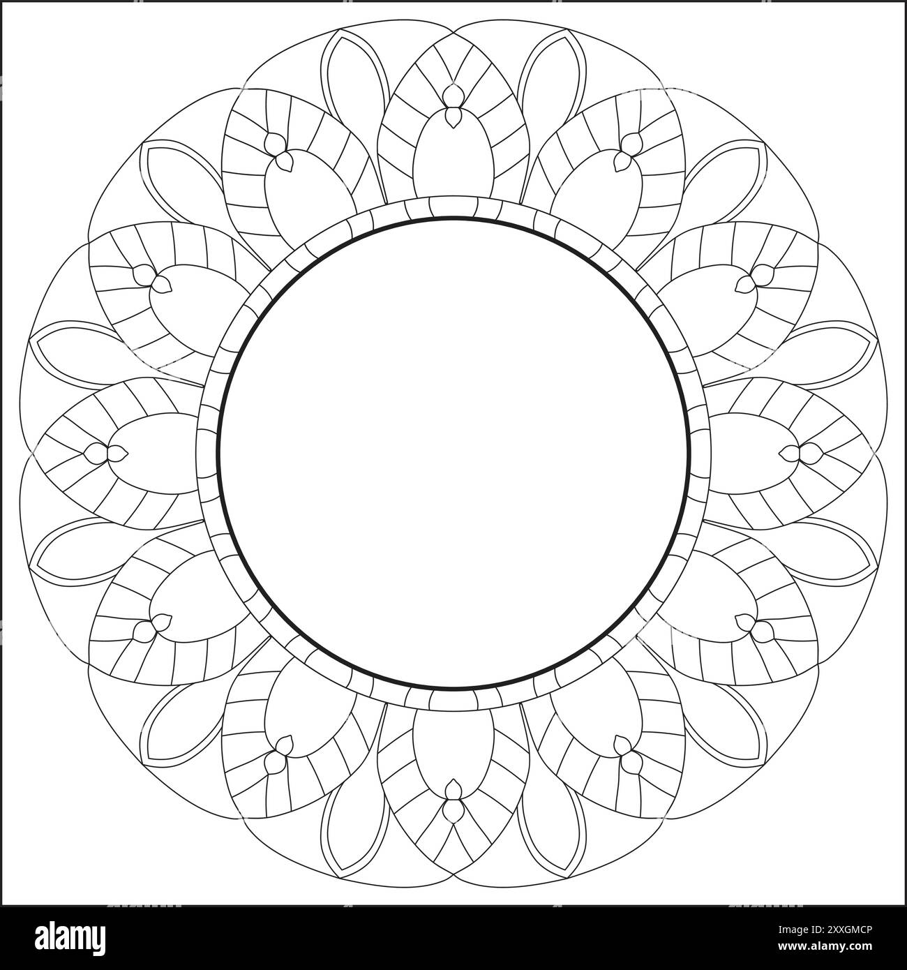 Circle frame vector hi-res stock photography and images - Alamy