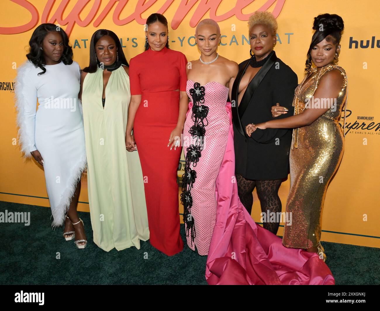 Culver City, California, USA. 23rd Aug, 2024. (L-R) Abigail Achiri, Uzo Aduba, Sanaa Lathan ...