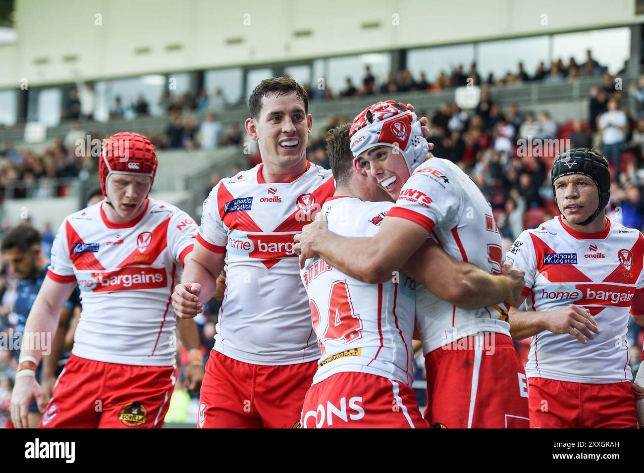 St. Helens, England - 24th August 2024 -George Whitby of St Helens ...