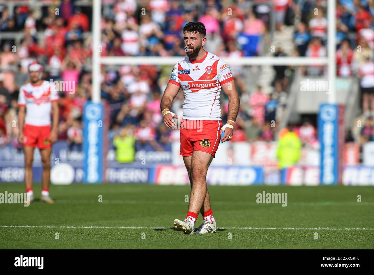 St. Helens, England - 24th August 2024 - Sam Royle of St Helens.. Rugby ...