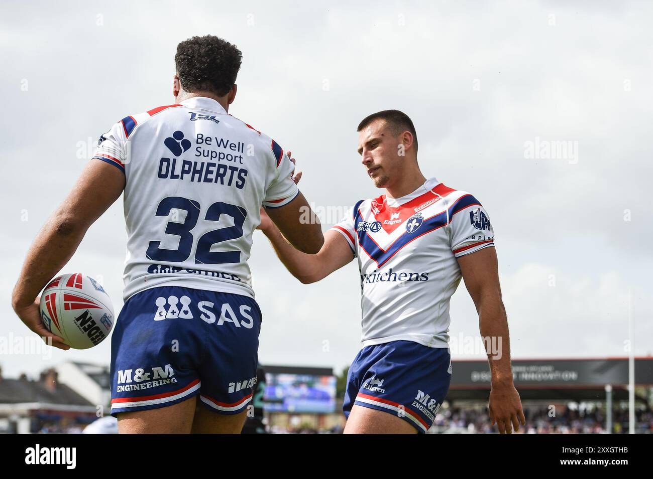 Wakefield, England - 18th August 2024 - Wakefield Trinity's Derrell ...