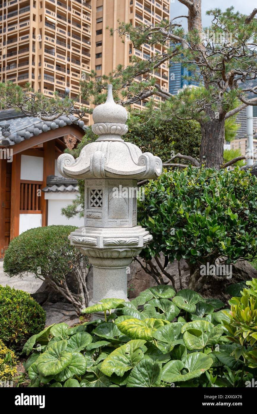 Landscape urban design, public city park in Japan style with stones ...