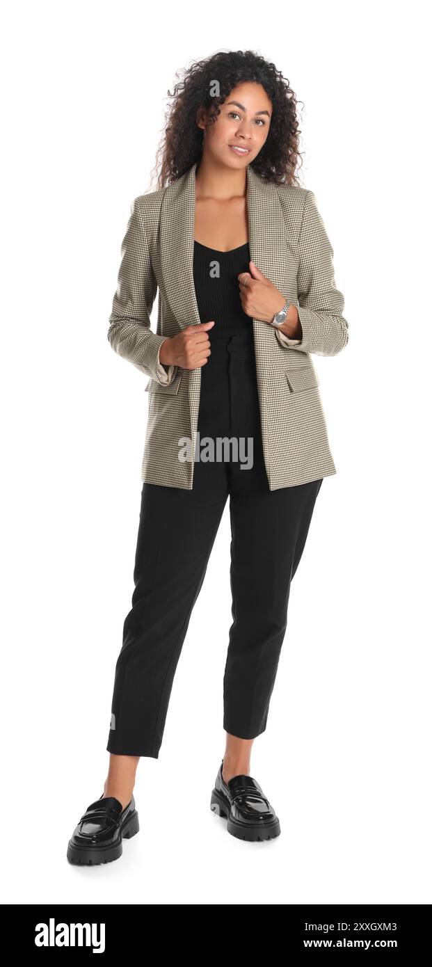 Houndstooth jacket model Cut Out Stock Images & Pictures - Alamy