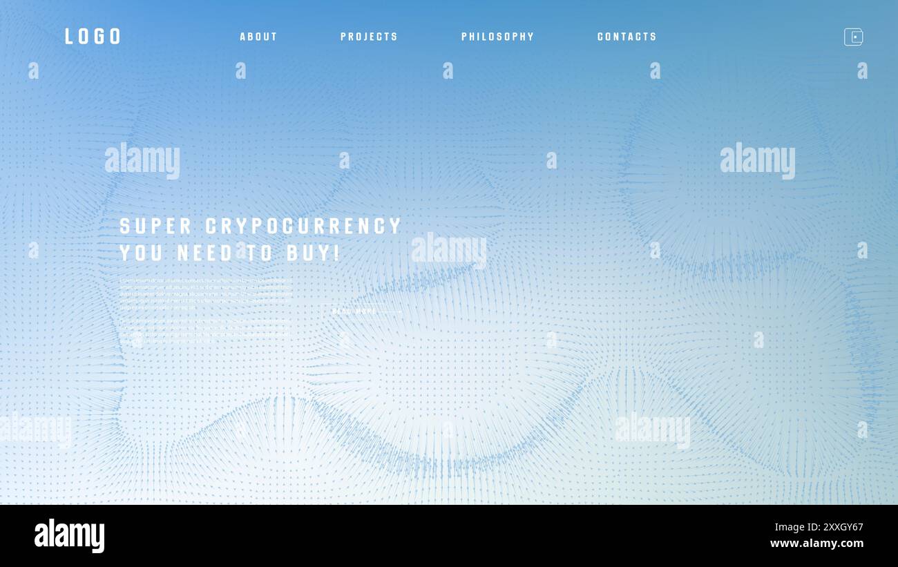 Landing page abstract design with vector field forces matris. Colorful ...