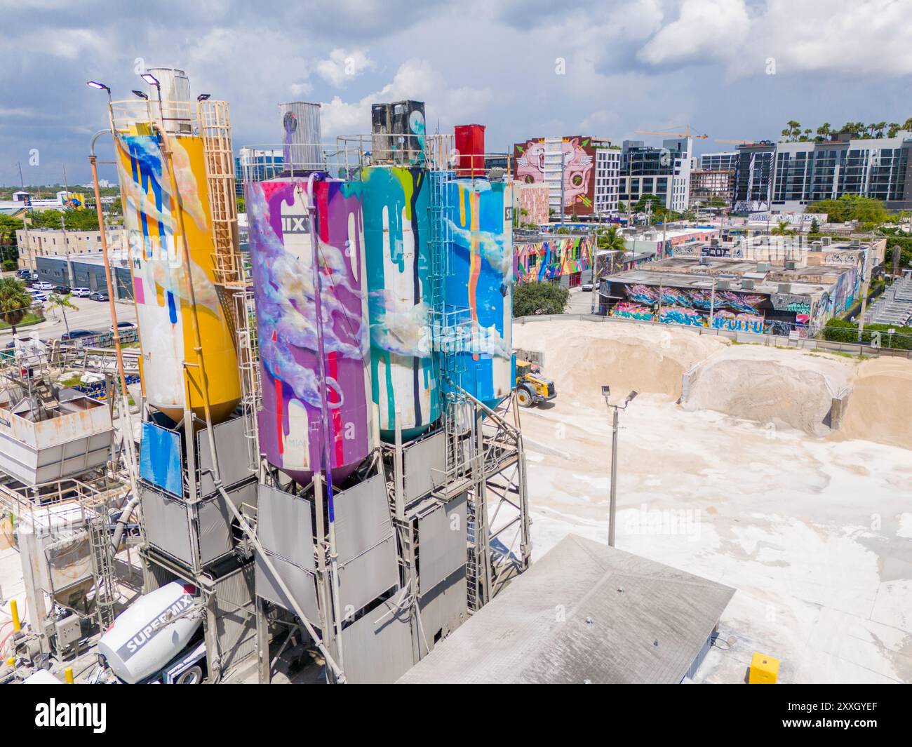 Miami, FL, USA - August 22, 2024: Central Concrete Supermix Miami ...
