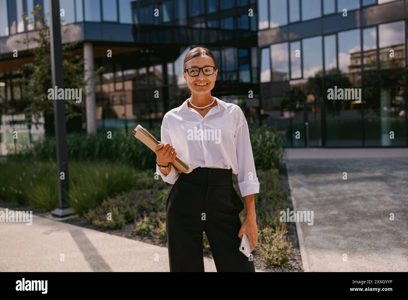 Confident and Professional Woman Thriving in a Modern Office ...
